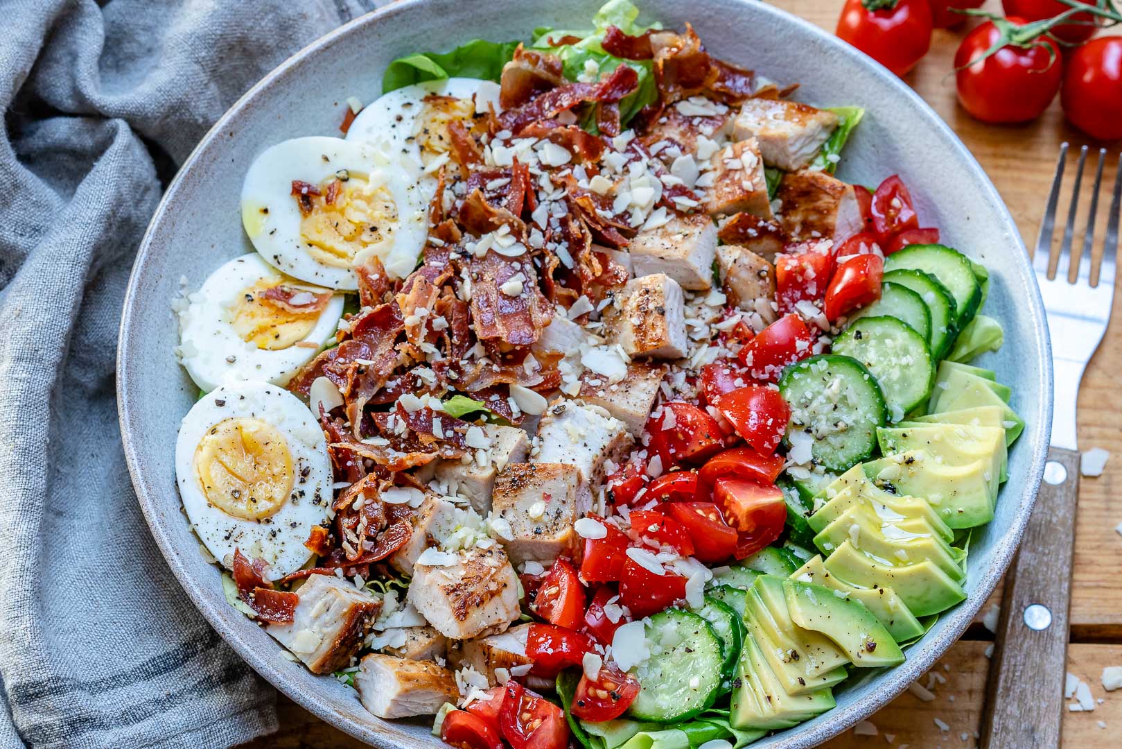 Salata Cobb De Curcan - Reteta Video - Blondelish.com
