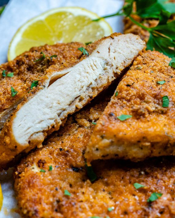 Baked Parmesan Chicken Cutlets (Keto Recipe) - Blondelish.com