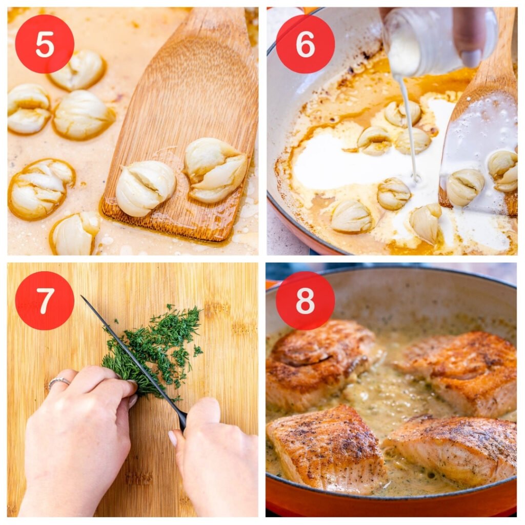 Somon la Tigaie cu Sos Alb (Reteta Keto) - Blondelish.com