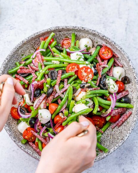 Cold Green Bean Salad Recipe - Blondelish.com