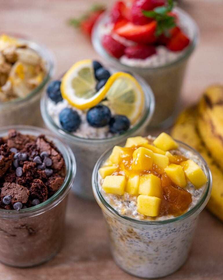Overnight Oats 5 Ways - Blondelish.com